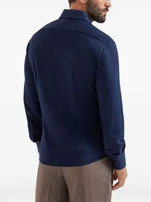 Brunello Cucinelli Linen And Cotton Blend Shirt - Multicolor