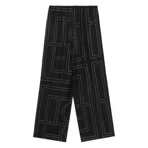 TOTEME High-waisted Trousers With Geometric Pattern