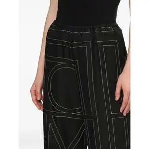 TOTEME High-waisted Trousers With Geometric Pattern