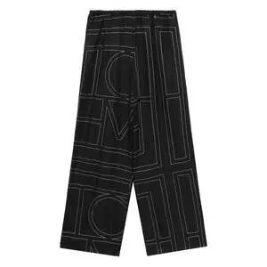TOTEME High-waisted Trousers With Geometric Pattern