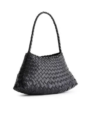 Dragon Diffusion Rosanna Mini Bag In Woven Leather - Black