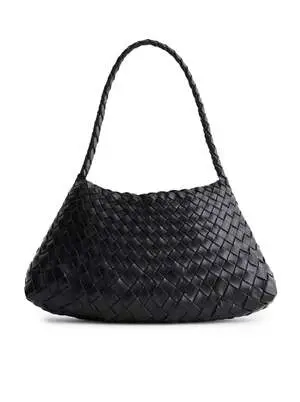 Dragon Diffusion Rosanna Mini Bag In Woven Leather - Black