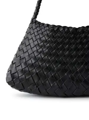 Dragon Diffusion Rosanna Mini Bag In Woven Leather - Black