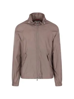 Brunello Cucinelli Silk Blouson Jacket - Multicolor