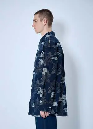 Gucci Floral Jacquared Denim Shirt