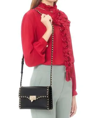 Valentino Garavani Rockstud Small Crossbody Bag - Black
