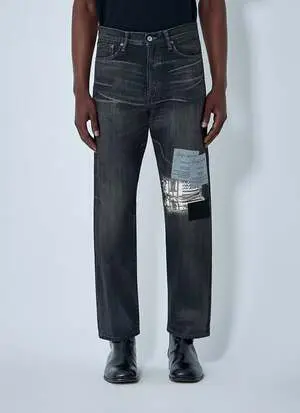 Yohji Yamamoto X Neighborhood Savage Denim Dp Basic Jeans - Black