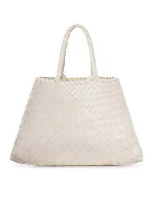 Dragon Diffusion Santa Croce Small Leather Bag - Cream