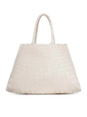 Dragon Diffusion Santa Croce Small Leather Bag - Cream