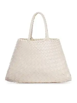 Dragon Diffusion DRAGON DIFFUSION Santa Croce Small Leather Bag Cream
