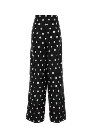 Fendi Printed Silk Wide-leg Pants - Multicolor