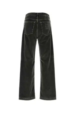 Fendi Charcoal Corduroy Pants