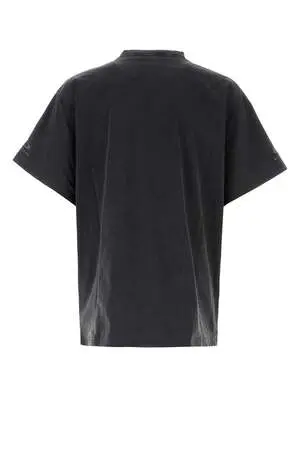 Balenciaga Slate Cotton Oversize Reversbile T-shirt