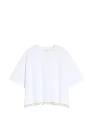 Sportmax Embellished Cotton T-shirt - Multicolor