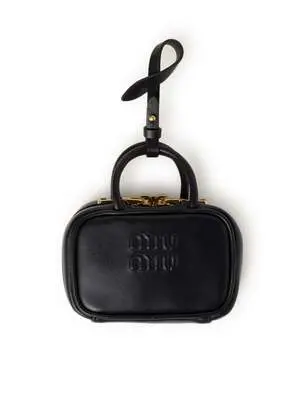 Miu Miu Leather Trick With Embossed Logo