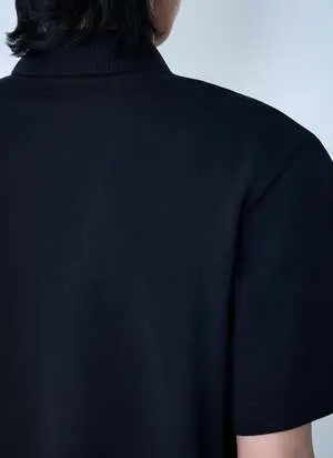 Moncler Embroidered Logo Polo Shirt - Black