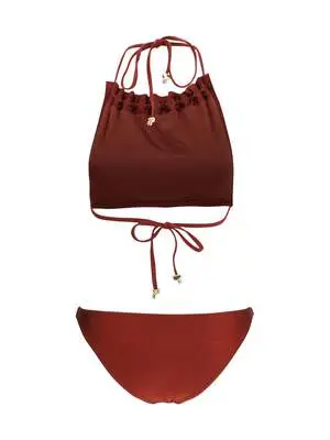 Zimmermann Aster Bikini Two Piece, Halterneck, High Rise