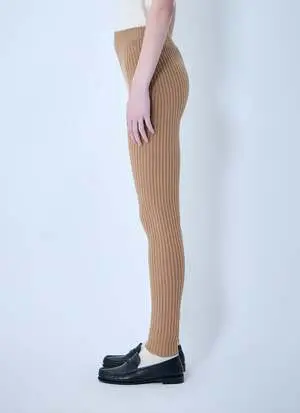 Max Mara Apogeo Ribbed Wool Knit Pants