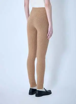 Max Mara Apogeo Ribbed Wool Knit Pants