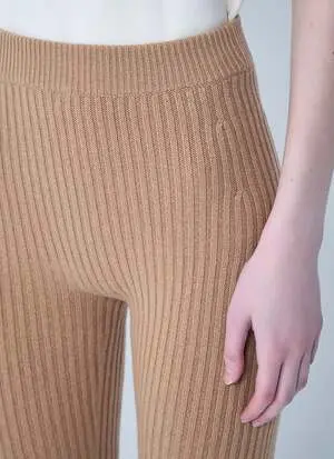 Max Mara Apogeo Ribbed Wool Knit Pants