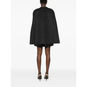 Gucci Wool Cape With Horsebit Closure