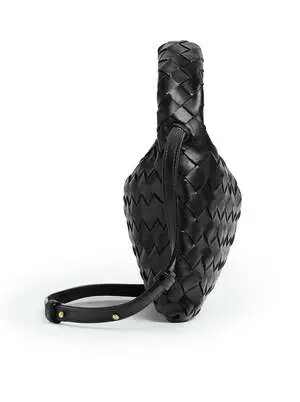 Bottega Veneta Mini Woven Leather Bag - Black
