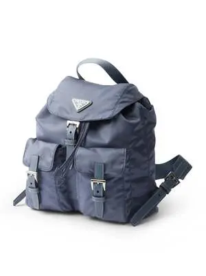 Prada Small Backpack In Re-nylon With Saffiano Details - Multicolor