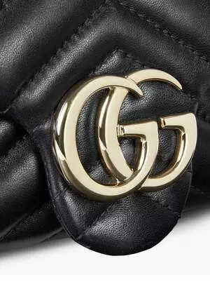 Gucci Gg Marmont Mini Shoulder Bag - Black