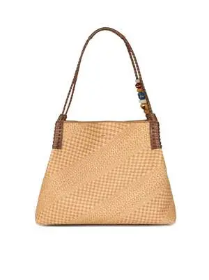 Etro Libra Raffia Shopping Bag - Brown