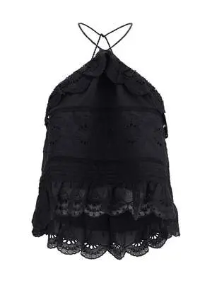 Isabel Marant Étoile Prisha Ruffle Top - Black