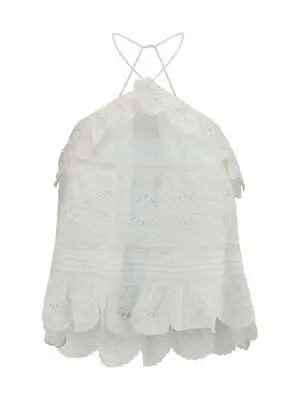 Isabel Marant Étoile Prisha Ruffle Top - White