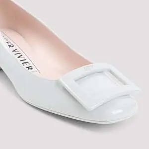 ROGER VIVIER Lacquered Square-toe Decollete