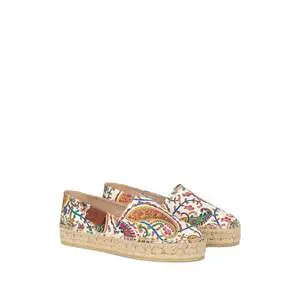 Etro Printed Cotton Round Toe Espadrilles