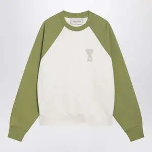 AMI Paris Color Block Crewneck Sweatshirt
