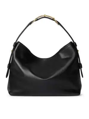 Gucci Beatrix Medium Leather Shoulder Bag - Black