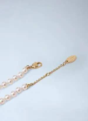 VIVIENNE WESTWOOD Small Claude Pearl Necklace With -tone Charm Accents