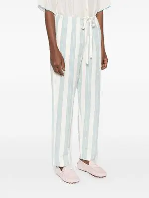 FORTE_FORTE Striped Drawstring Trousers - Multicolor