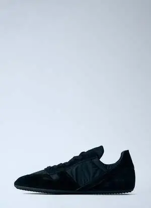 Rick Owens Suede And Nylon Paneled Low-top Sneakers