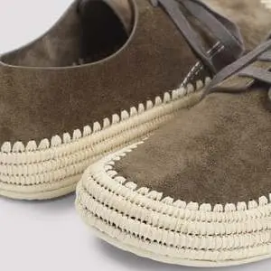 Loewe Rio Suede Lace-up Espadrilles - Multicolor