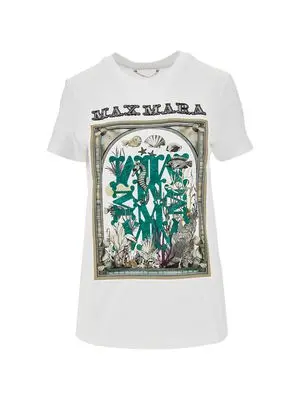 Max Mara MAX MARA Printed Cotton T-Shirt Multicolor