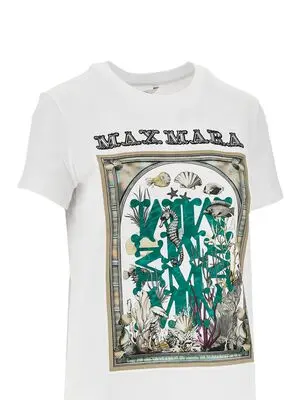Max Mara Printed Cotton T-shirt - Multicolor
