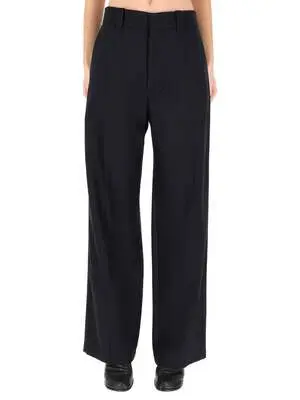 LEMAIRE Straight Leg Wool Blend Trousers - Blue