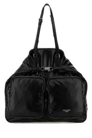 Dolce & Gabbana Dolce & Gabbana Leather Shopping Bag Black