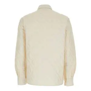 Moncler Quilted Button-front Jacket - Cream
