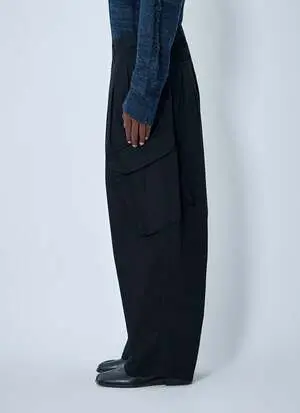 Yohji Yamamoto Wide-leg Cargo Trousers