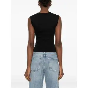 Axel Arigato Embroidered Logo Ribbed Knit Top