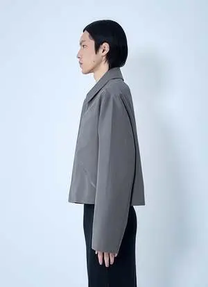Rick Owens Cropped Zip Jacket - Gray