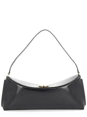 Jacquemus Ovalo Calf Leather Bag - Black