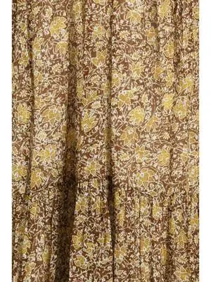 Isabel Marant Étoile Marant Sichellia Dress Floral Print Organic Cotton - Green