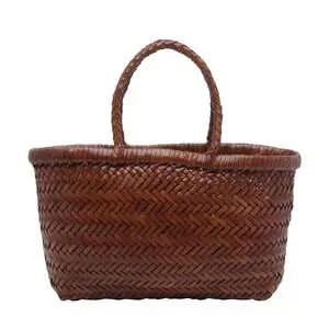 Dragon Diffusion Mini Flat Gora Handbag - Brown